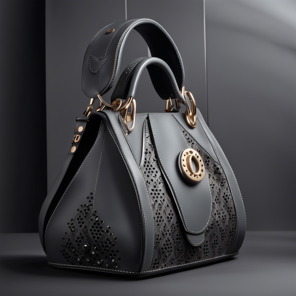 man BLACK fashion Handbag AI fashion bag design